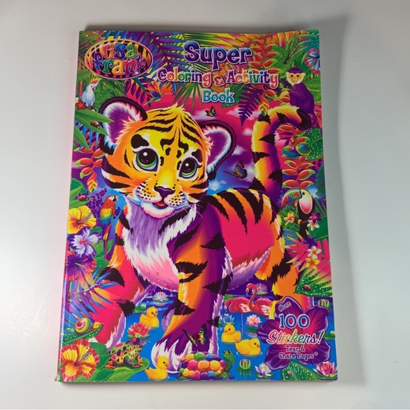 Lisa Frank | Other | Lisa Frank Super Coloring Activity Book With ...